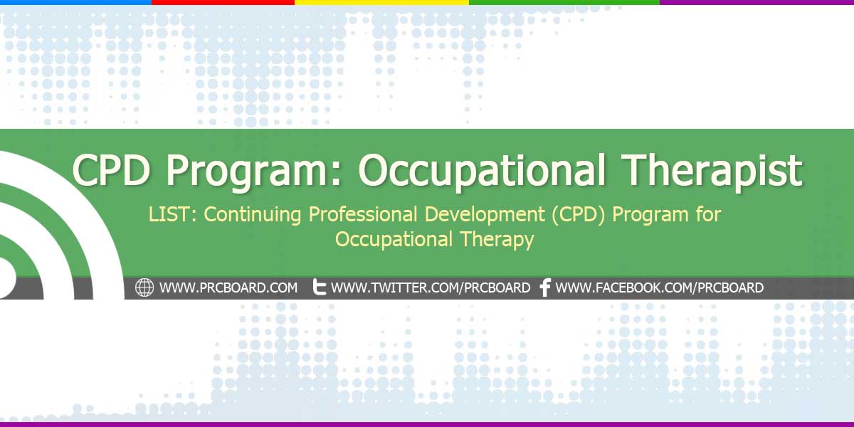 CPD Accredited Programs for Occupational Therapists