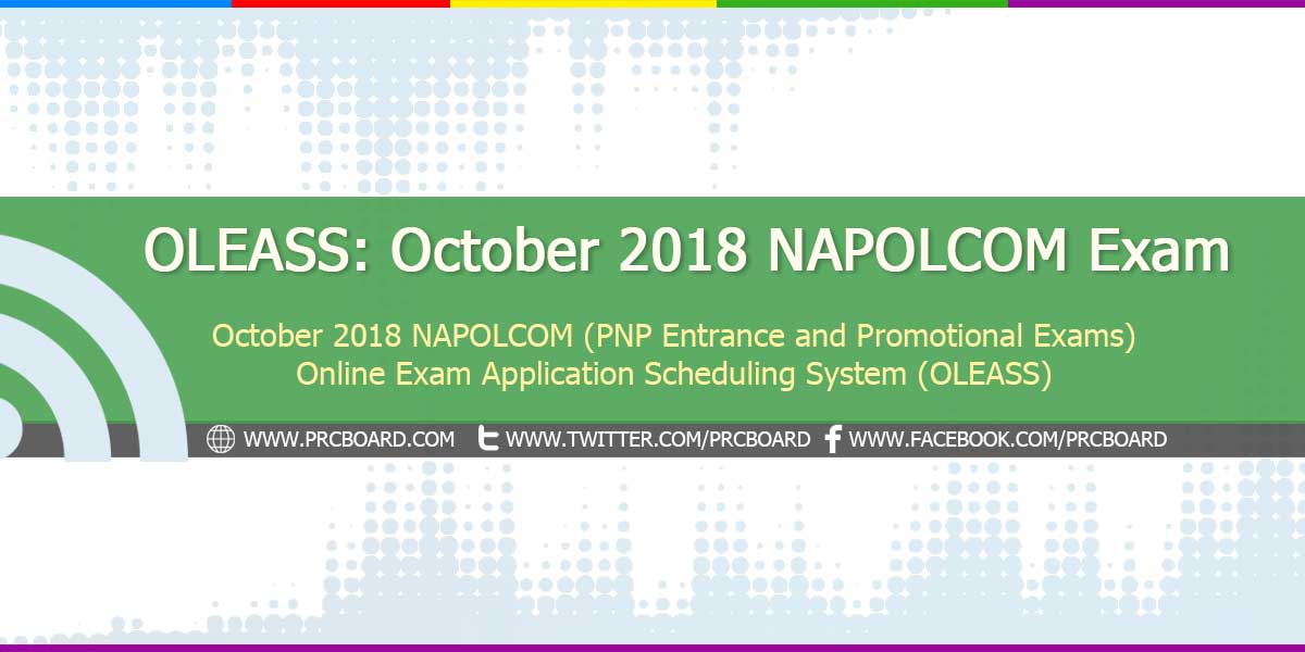 NAPOLCOM Online Application October 2018, Registration Form (OLEASS)