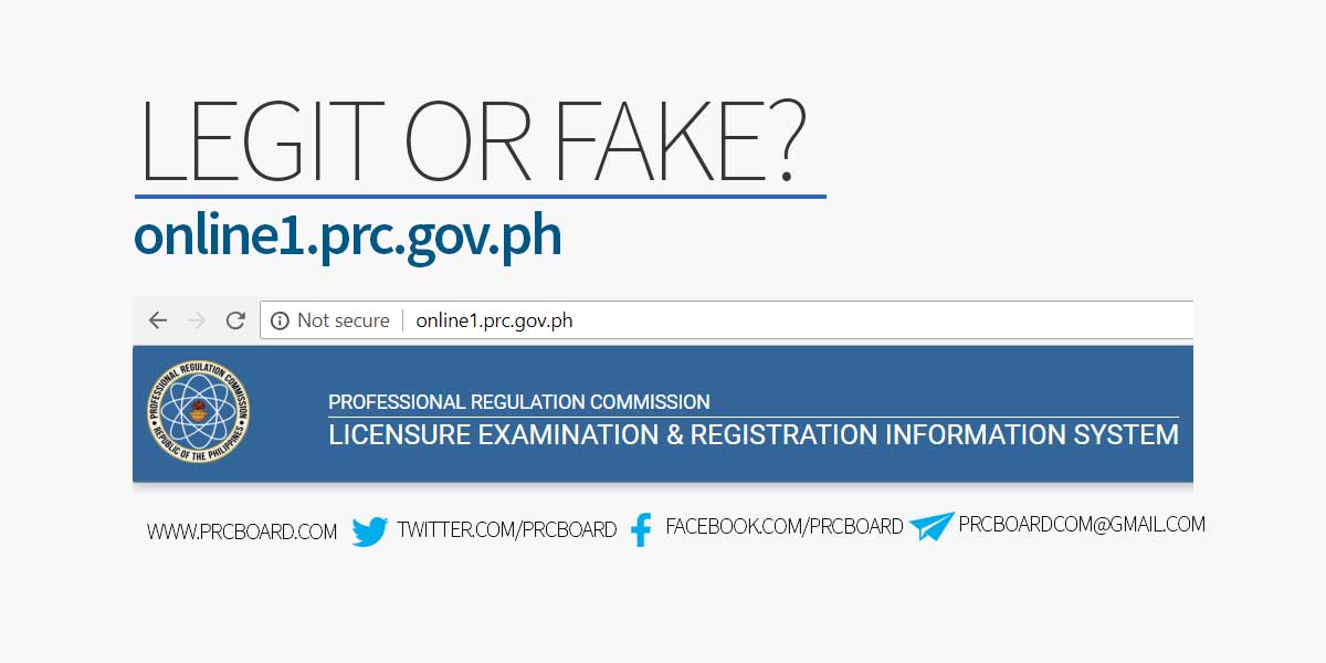 online1.prc.gov.ph – Legit or Fake?