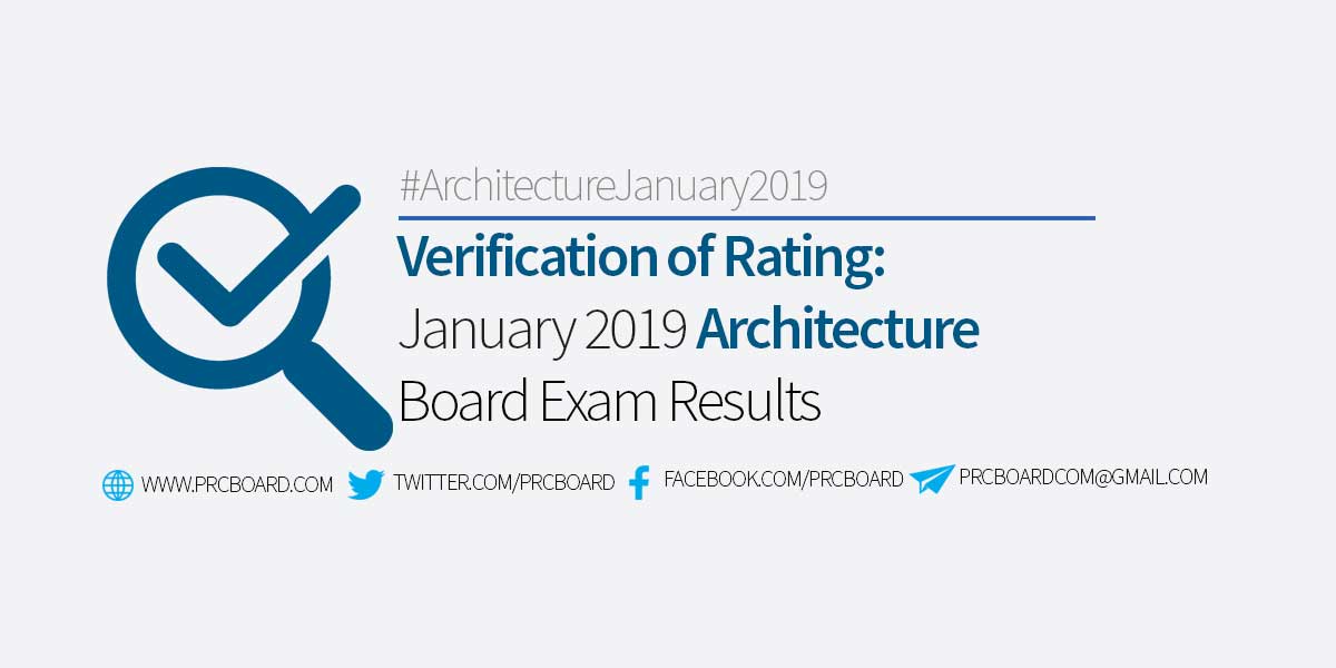 Oath Taking, Verification of Rating for Architecture Board Exam Results ...