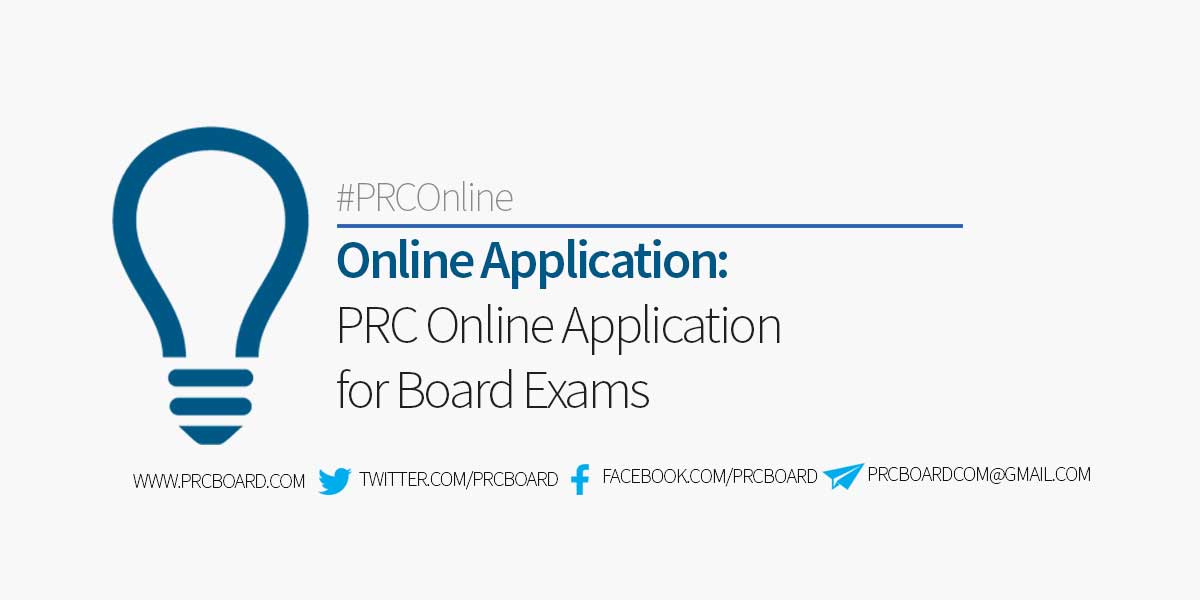 GUIDE: PRC Online Application for Board Examination 2019 (Updated)