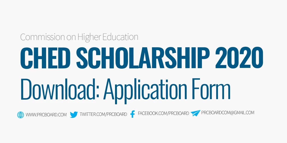 Online Application Form, PDF Download: CHED Scholarship 2020