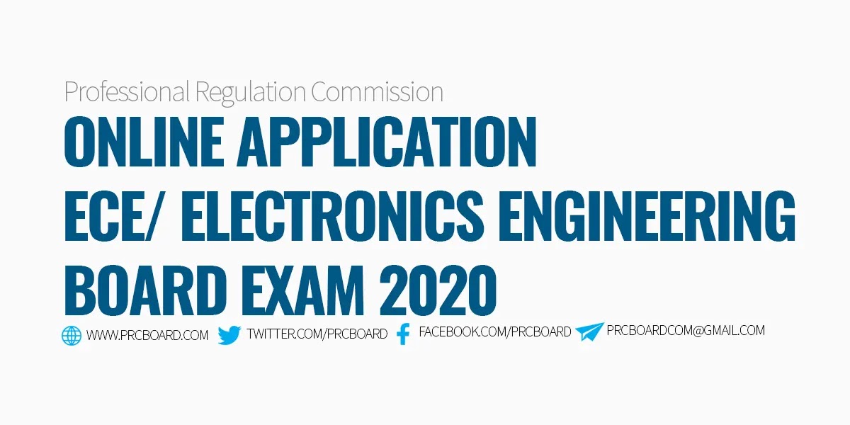 ONLINE APPLICATION: October 2020 Electronics Engineering ECE Board ... ONLINE APPLICATION: October 2020 Electronics Engineering ECE Board ...