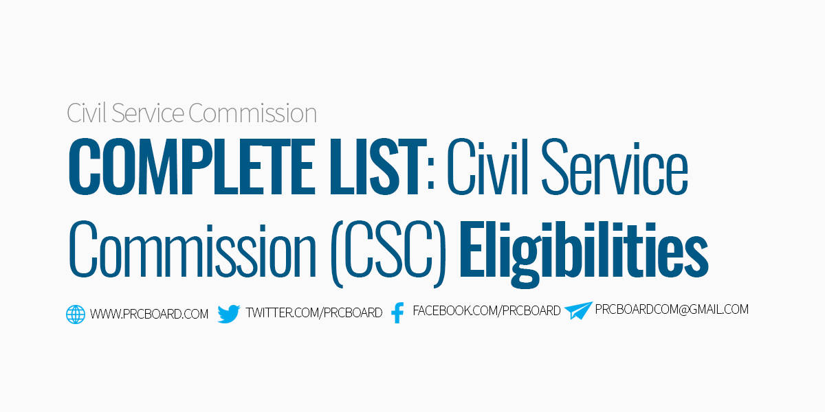 Who are Exempted in Civil Service Exam (CSE)? List of CSC Eligibilities