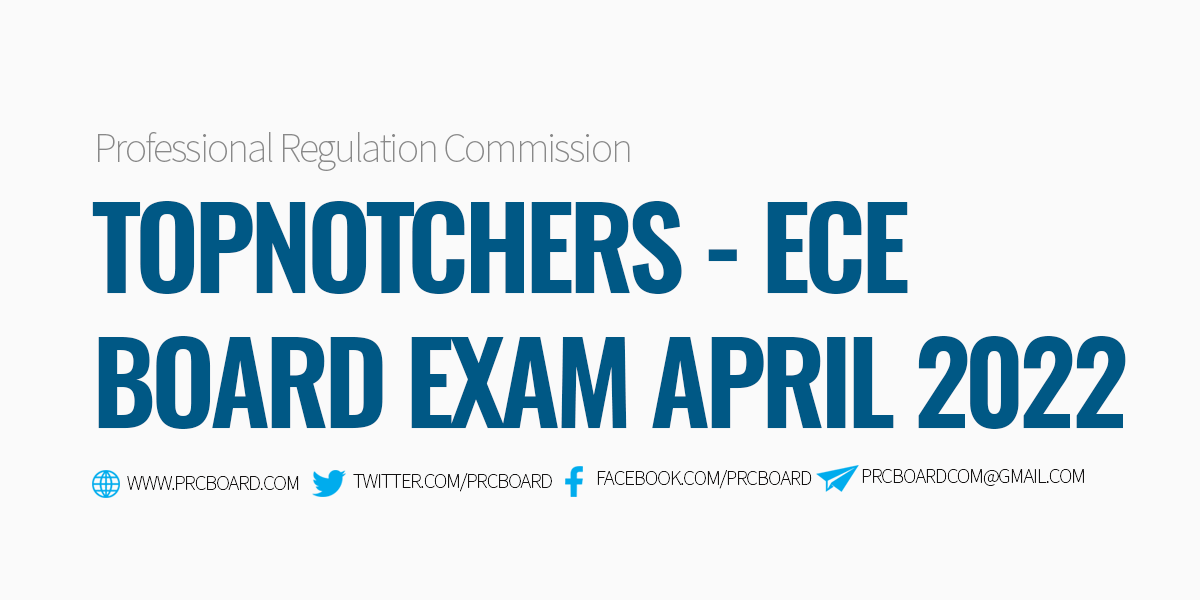 ECE TOPNOTCHERS: April 2022 Electronics Engineering Board Exam Results ECE TOPNOTCHERS: April 2022 Electronics Engineering Board Exam Results