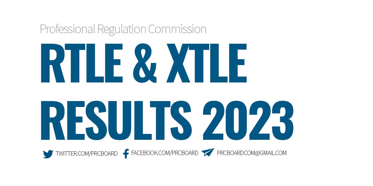 RTLE RESULTS December 2023: RadTech Board Exam List of Passers