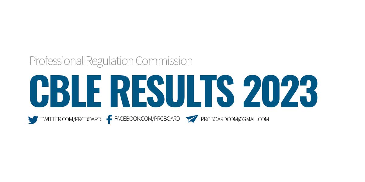 CBLE RESULTS: November 2023 Customs Broker Board Exam Passers and ...