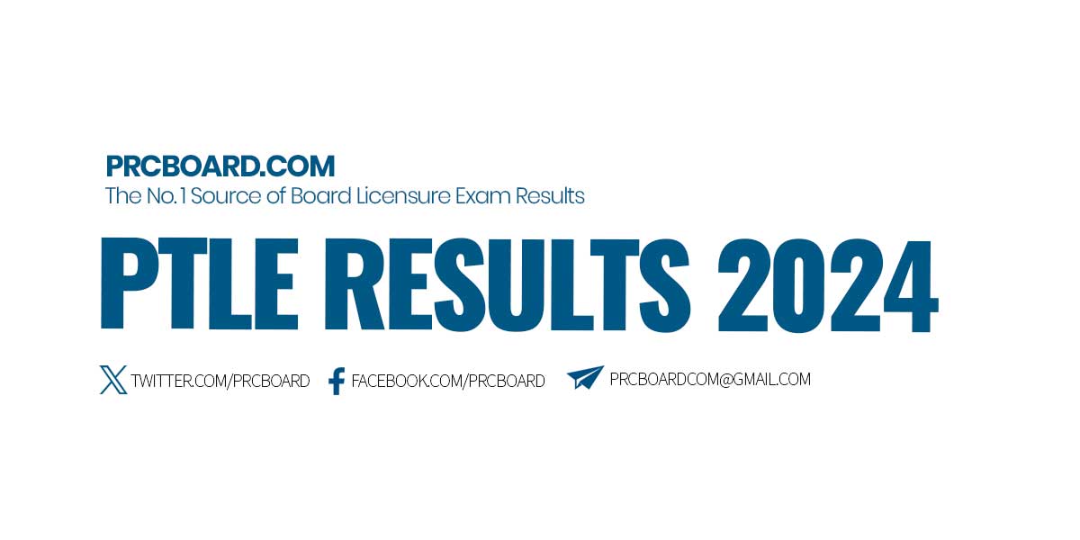 PTLE Results: December 2024 Physical Therapist Licensure Exam List of Passers