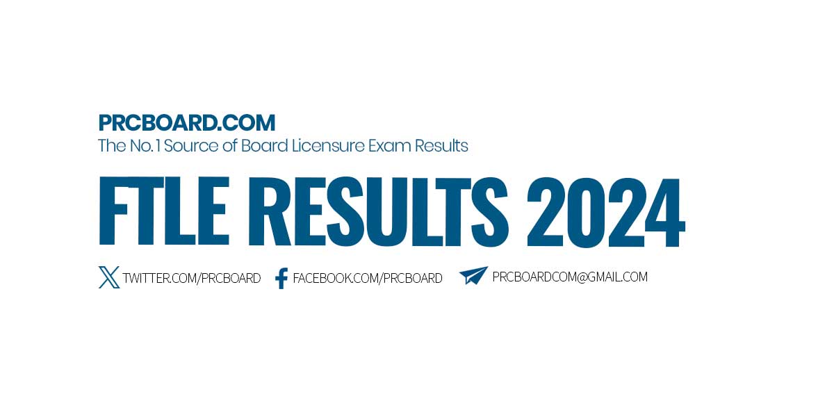 FTLE RESULTS August 2024: Food Technologist Licensure Exam Passers