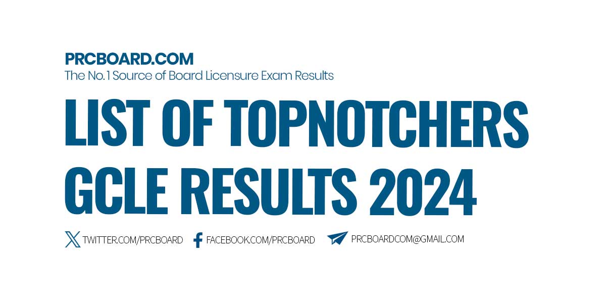 GCLE Topnotchers: August 2024 Guidance Counselor Licensure Exam results