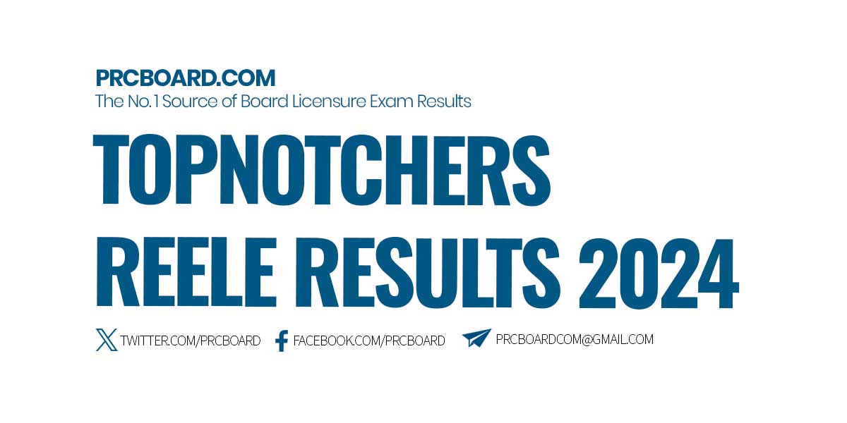 TOP 10 REELE: August 2024 Registered Electrical Engineer Licensure Exam ...