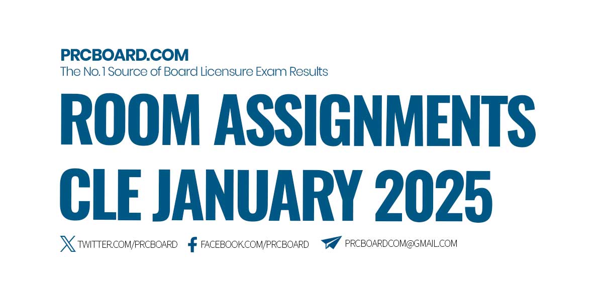 ROOM ASSIGNMENTS: February 2025 Criminology Licensure Exam (CLE) ROOM ASSIGNMENTS: February 2025 Criminology Licensure Exam (CLE)