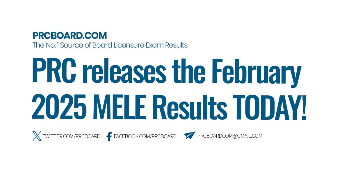 PRC releases the MELE Mechanical Engineering Board Exam February 2025 ...