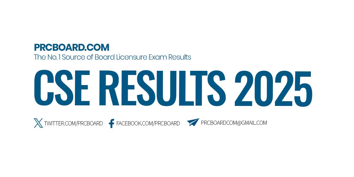 CSE RESULTS MARCH 2025: Civil Service Exam Passers, Professional and ...