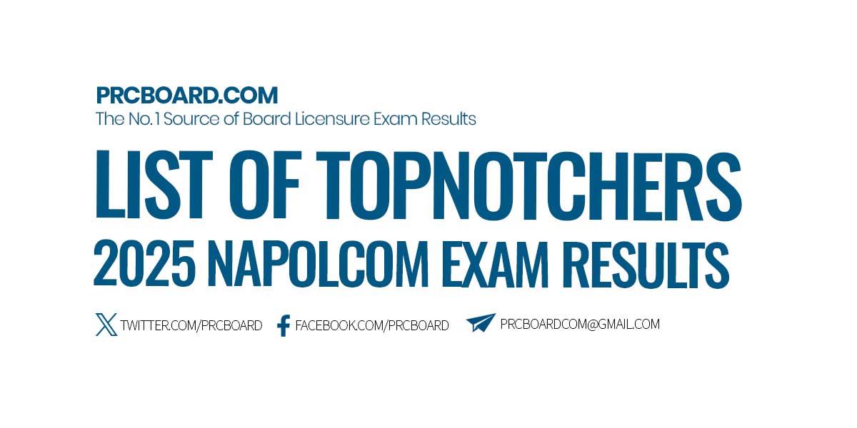 April 2025 NAPOLCOM Exam Results: PNPE and Promotional Exam Topnotchers