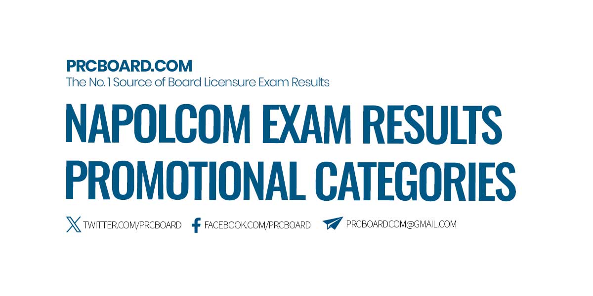 NAPOLCOM Exam Results April 2025: Promotional Exam (PROMEX) 1st Class ...
