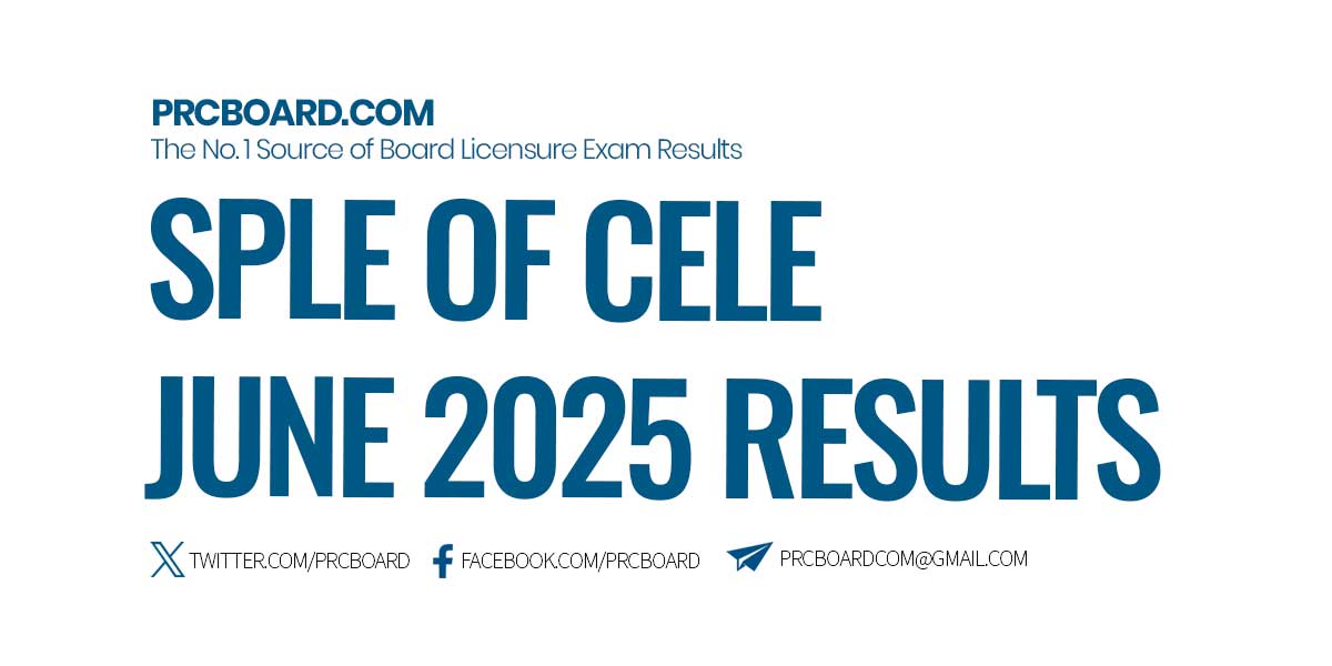 SPLE RESULTS: June 2025 Civil Engineer Special Licensure Exam List of ...