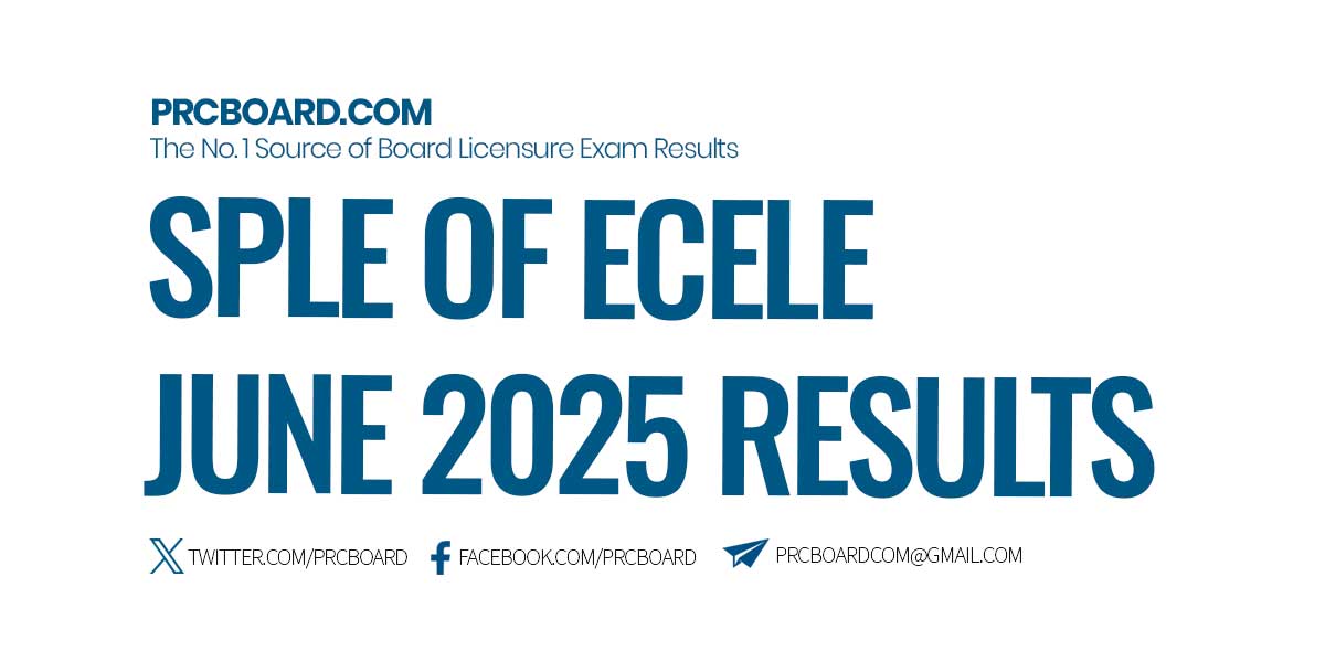 SPLE RESULTS: June 2025 Electronics Engineer Special Licensure Exam ...