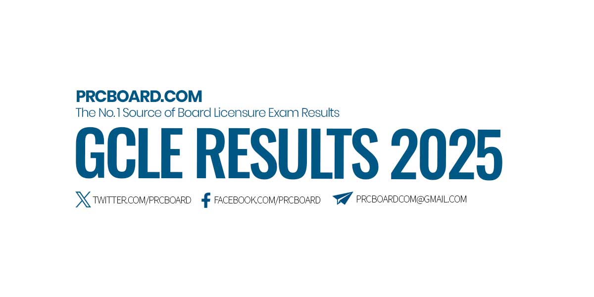 GCLE Results August 2025: Guidance Counselor Board Exam, List of Passers