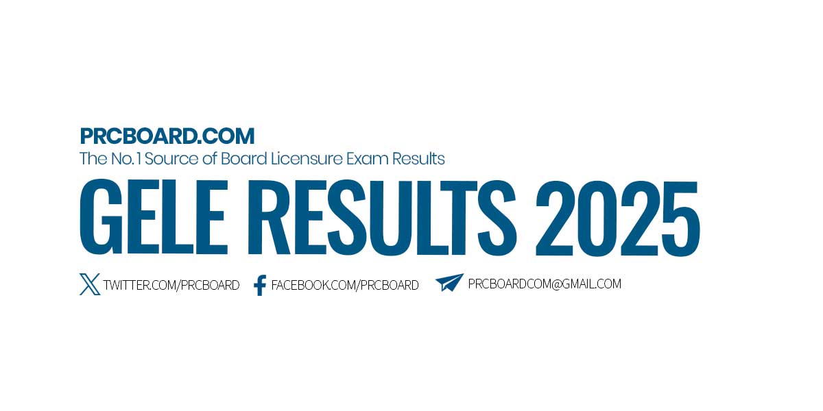 GELE RESULTS: September 2025 Geodetic Engineer Licensure Exam Results