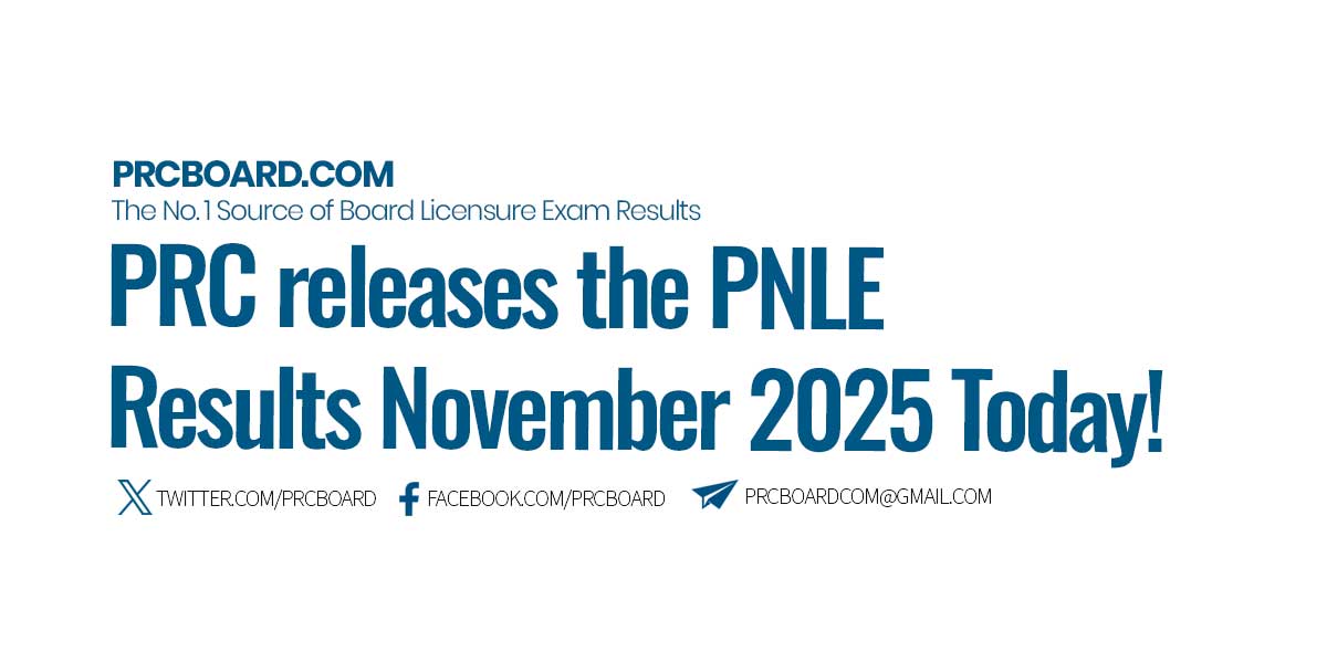 PRC releases the NLE November 2025 results today