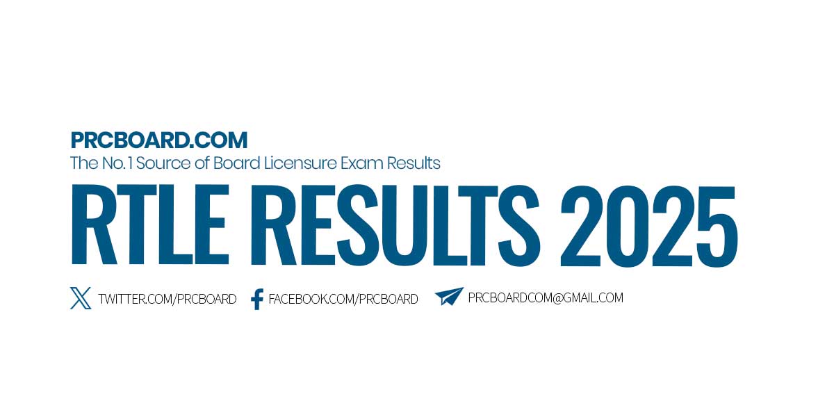 RTLE RESULTS: December 2025 Radiologic Technology (RadTech) Licensure ...