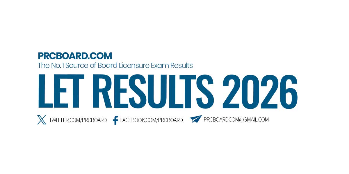 LET RESULTS March 2026: Elementary and Secondary List of Passers