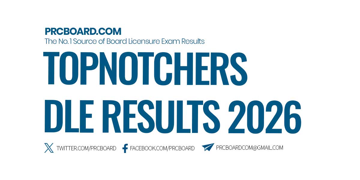 TOPNOTCHERS: May 2026 DLE Dentist Board Exam Results