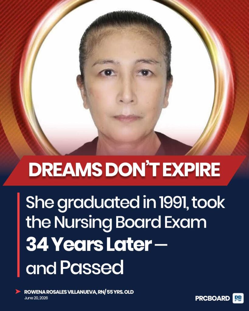 She Graduated in 1991, Took the Nursing Board Exam 34 Years Later—And ...